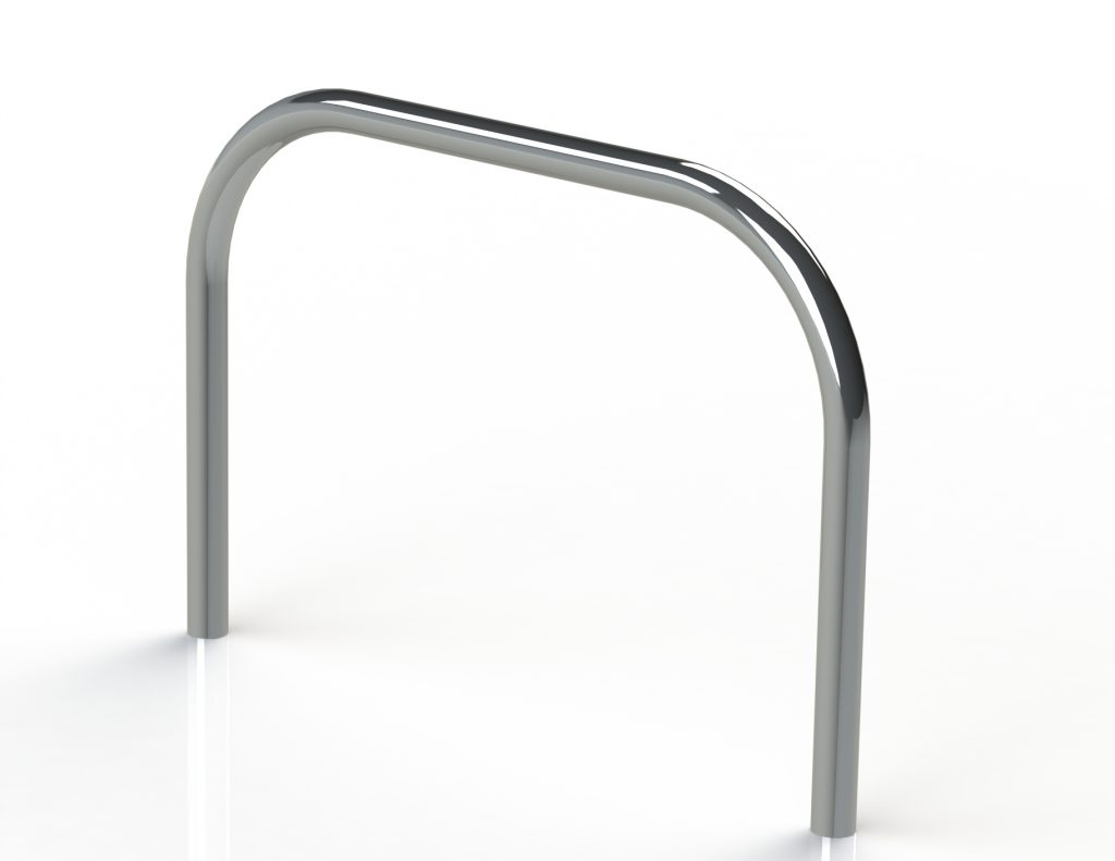 RCH-76-1.5 Stainless steel root fixed perimeter hoop barrier - RAM Posts