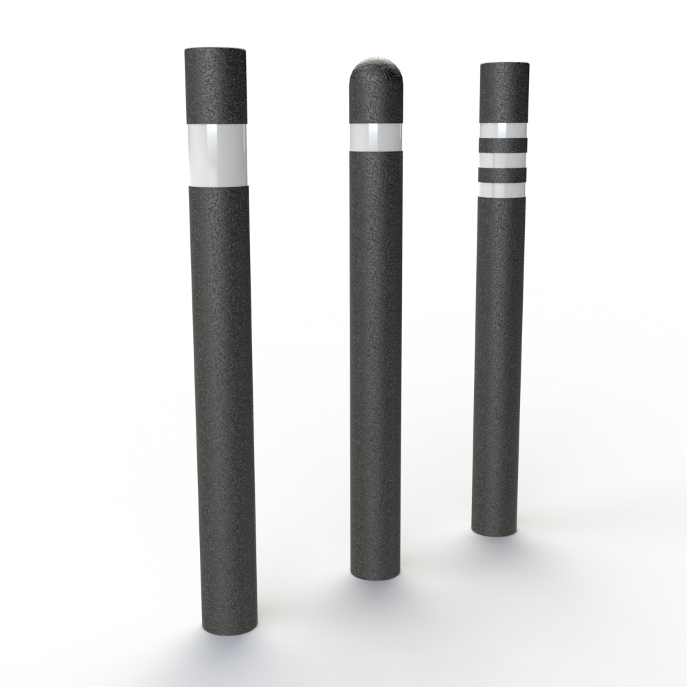 Black recycled plastic bollard range - RAM Posts